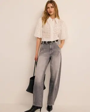 Mint Velvet Relaxed Ultimate Full Length Barrel Jeans