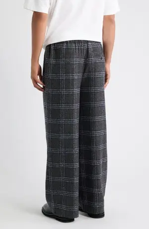 KROST Relaxed Plaid Drawstring Pants