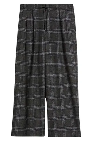 KROST Relaxed Plaid Drawstring Pants