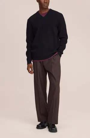 Nn07 Danny V-neck Sweater - Black