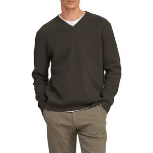 Nn07 Danny V-neck Sweater - Dark Army