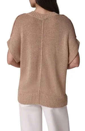 Donna Karan New York Metallic Relaxed Fit Sweater