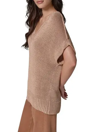 Donna Karan New York Metallic Relaxed Fit Sweater