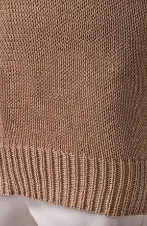 Donna Karan New York Metallic Relaxed Fit Sweater