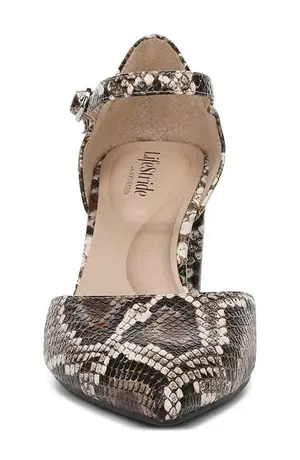 LIFESTRIDE Rylee Faux Leather Pump - Brnmulti