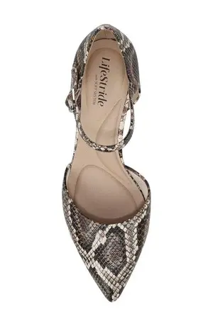 LIFESTRIDE Rylee Faux Leather Pump - Brnmulti