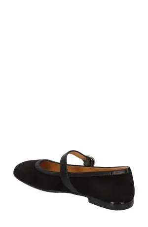 GIOVANNI FABIANI Ruched Mary Jane - Black