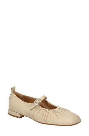 GIOVANNI FABIANI Ruched Mary Jane - Light Beige