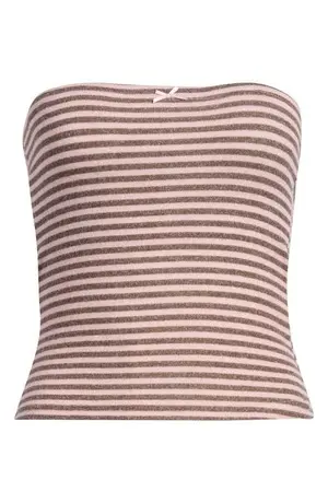 HAPPY CAMP3R Quinn Strapless Knit Top - Espresso