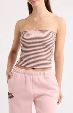 HAPPY CAMP3R Quinn Strapless Knit Top - Espresso