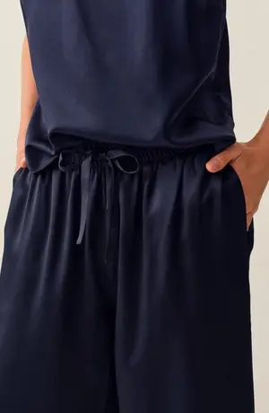 PETITE PLUME Olivia Silk Pajama Pants