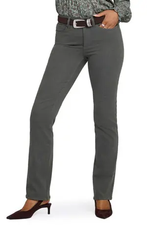 NYDJ Marilyn Straight Leg Jeans - True Olive