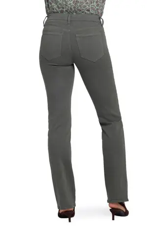 NYDJ Marilyn Straight Leg Jeans - True Olive
