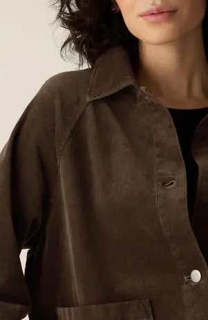 Eileen Fisher Classic Collar Corduroy Jacket
