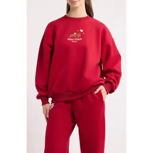 Happy Camp3r Ribbed Sweatshirts Hoodies For Women