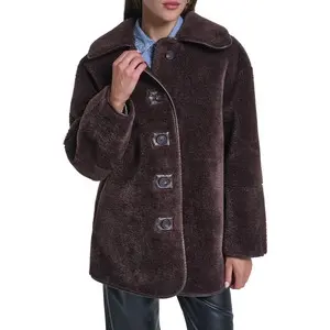 LEVI'S Reversible Faux Shearling Coat - Java