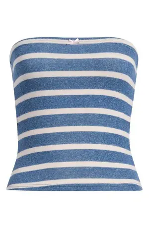 HAPPY CAMP3R Stripe Quinn Strapless Top