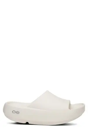 OOFOS Ooahh Slide Sandal - Chalk