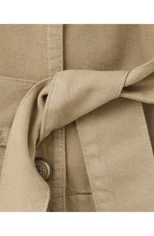 Mango Fitted Belted Trench Jacket