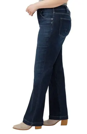 SILVER JEANS CO. Avery High Waist Wide Leg Trouser Jeans