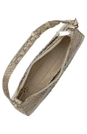 Brahmin Stephie Croc Embossed Leather Shoulder Bag