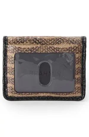 Brahmin Clementine Croc Embossed Leather Wallet