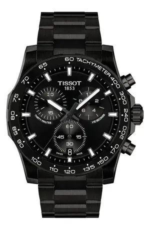 TISSOT Supersport Chronograph Bracelet Watch - Black