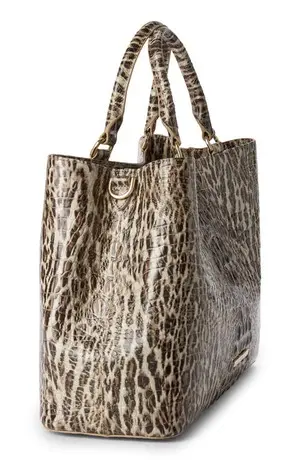 Brahmin Denise Croc Embossed Leather Tote