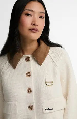 Barbour Alverstone Cardigan - Ecru