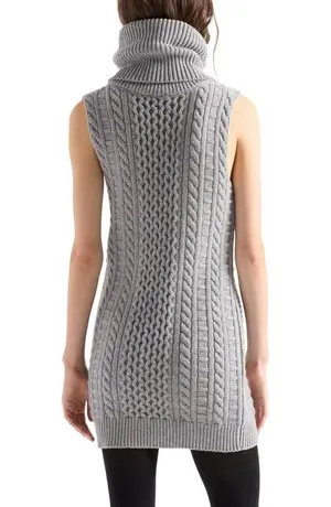 7 For All Mankind Cowl Neck Cable Vest