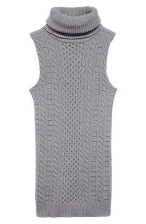 7 For All Mankind Cowl Neck Cable Vest