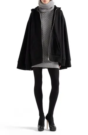 7 For All Mankind Cowl Neck Cable Vest