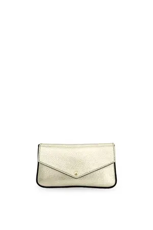 APATCHY LONDON The Munro Leather Shoulder Bag - Gold