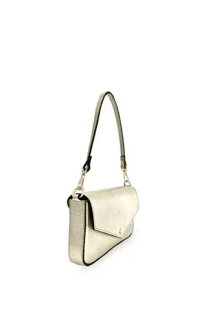 APATCHY LONDON The Munro Leather Shoulder Bag - Gold