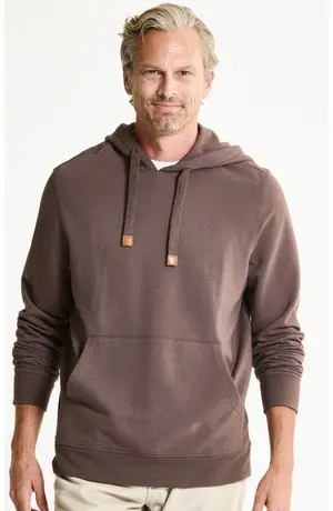 JACHS Soft Touch Fleece Pullover Hoodie - Chocolate