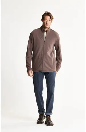 JACHS Soft Touch Fleece Full Zip - Chocolate