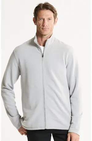 JACHS Soft Touch Fleece Full Zip - Light Grey
