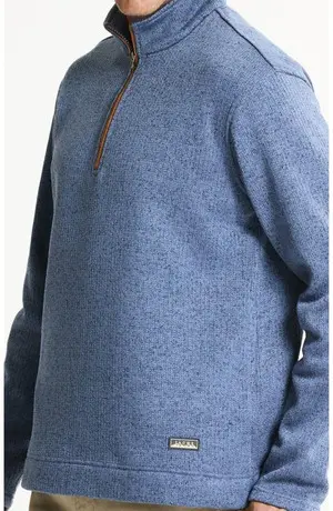 JACHS Stretch Sweater Fleece Quarter Zip - Denim
