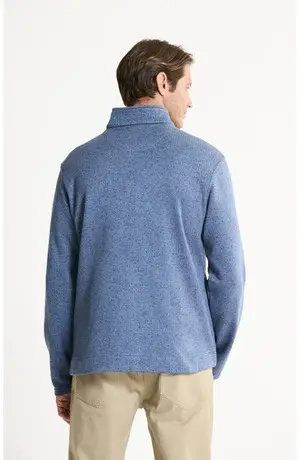 JACHS Stretch Sweater Fleece Quarter Zip - Denim