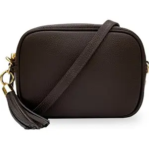APATCHY LONDON The Tassel Leather Crossbody Bag - Brown