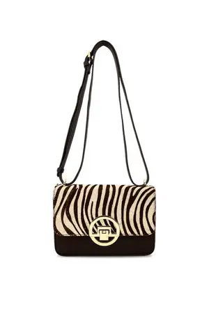 APATCHY LONDON The Tilly Hair-on Leather Bag - Zebra