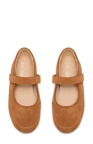 Clarks Tor Low Bar Mary Jane Flat - Ginger Suede