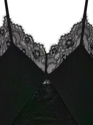 ANINE BING Tina Lace-trim Tank Top