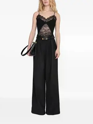 ANINE BING Tina Lace-trim Tank Top