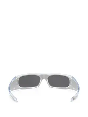Oakley Highland Rectangle-frame Sunglasses - Silver