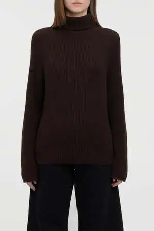 Gabriela Hearst Wigman Knit Turtleneck Sweater In Cashmere - Chocolate