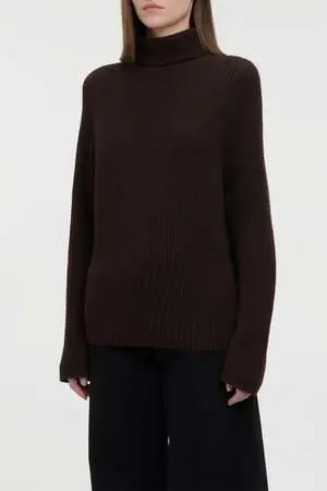 Gabriela Hearst Wigman Knit Turtleneck Sweater In Cashmere - Chocolate