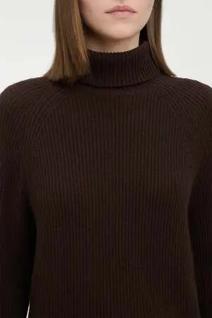 Gabriela Hearst Wigman Knit Turtleneck Sweater In Cashmere - Chocolate