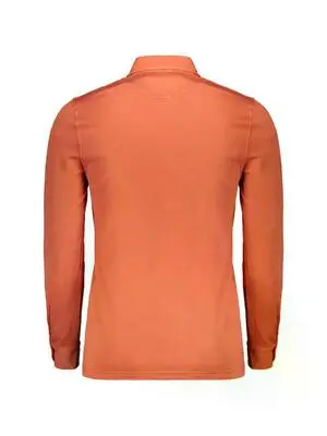 Fedeli Long-sleeve Polo Shirt - Orange