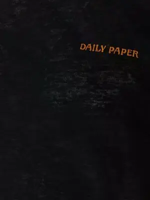 DAILY PAPER Slub-texture Logo-embroidered T-shirt